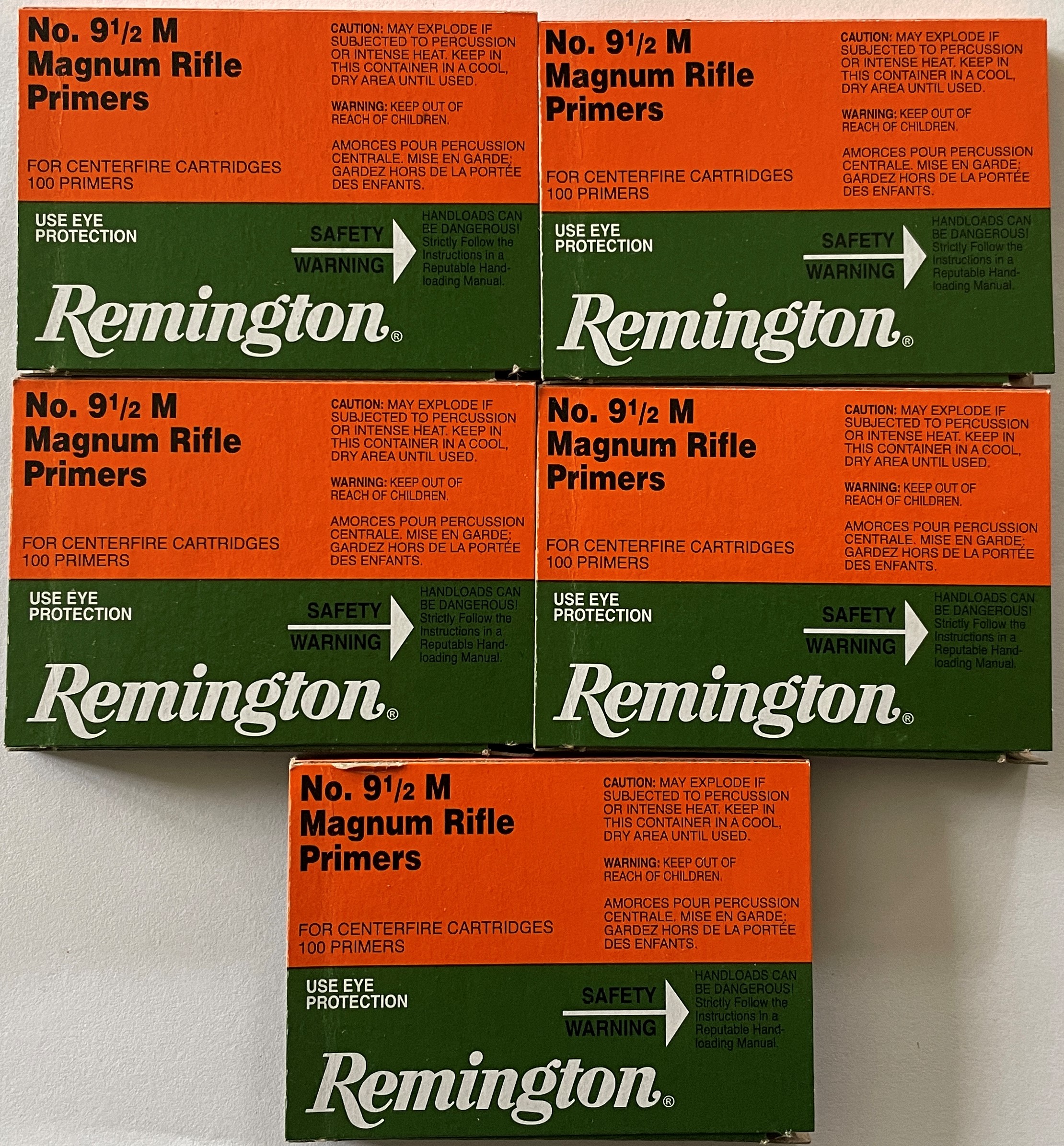 500 count Large Rifle Magnum Primers (Remington No. 9 1/2) - Accuracy ...